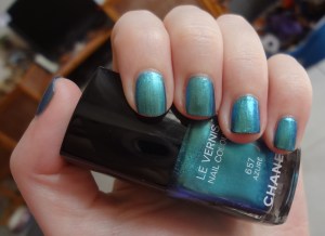 Chanel Azure nail polish review | Through The Looking Glass